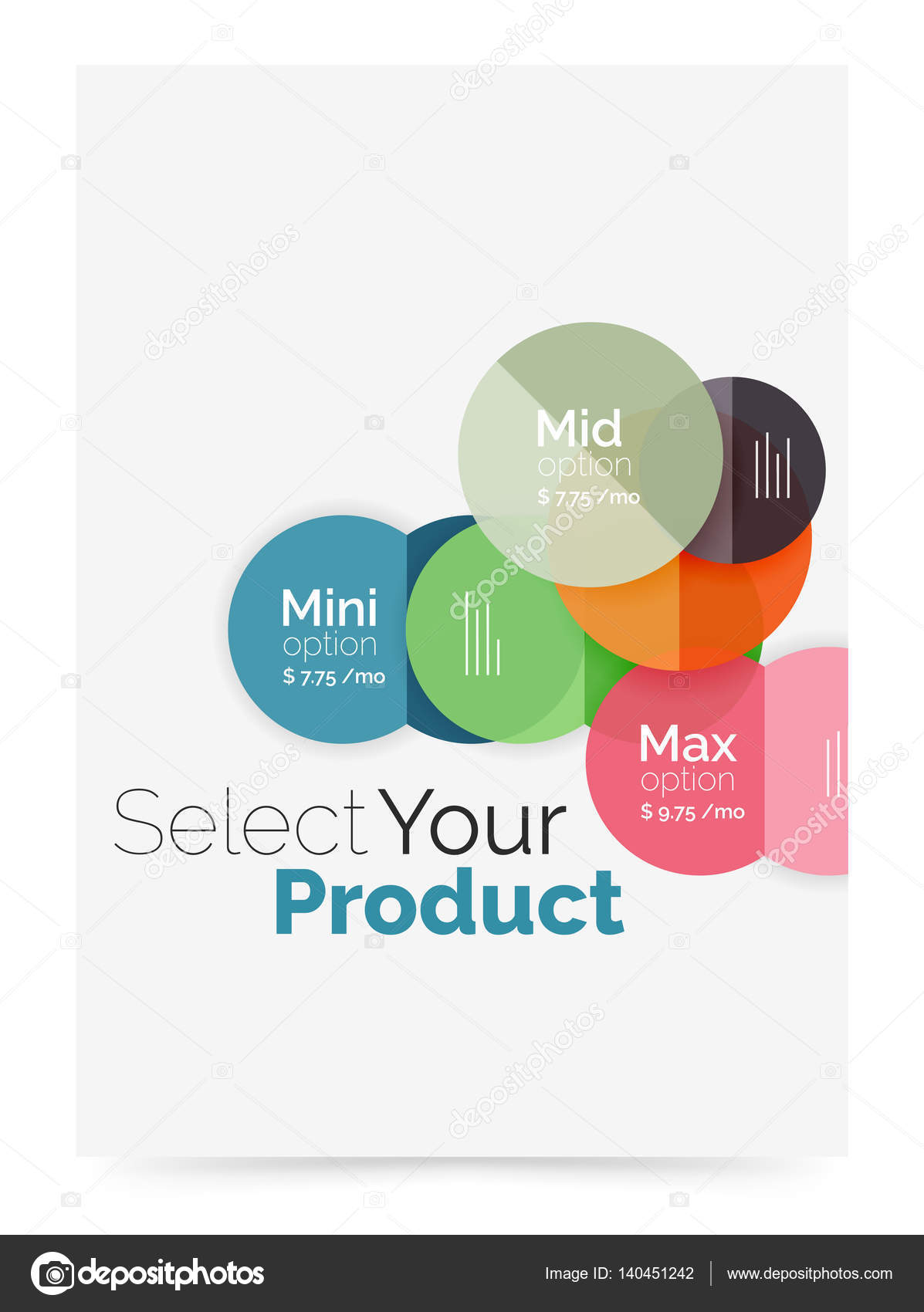 Option select infographic banner Stock Vector by ©akomov 140451242