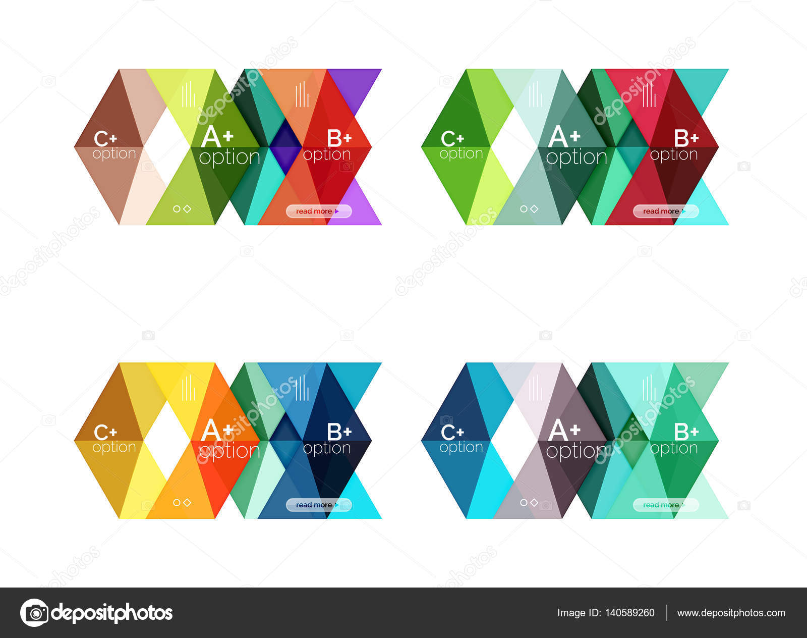 Vector arrow option infographic templates set Stock Vector Image by ...