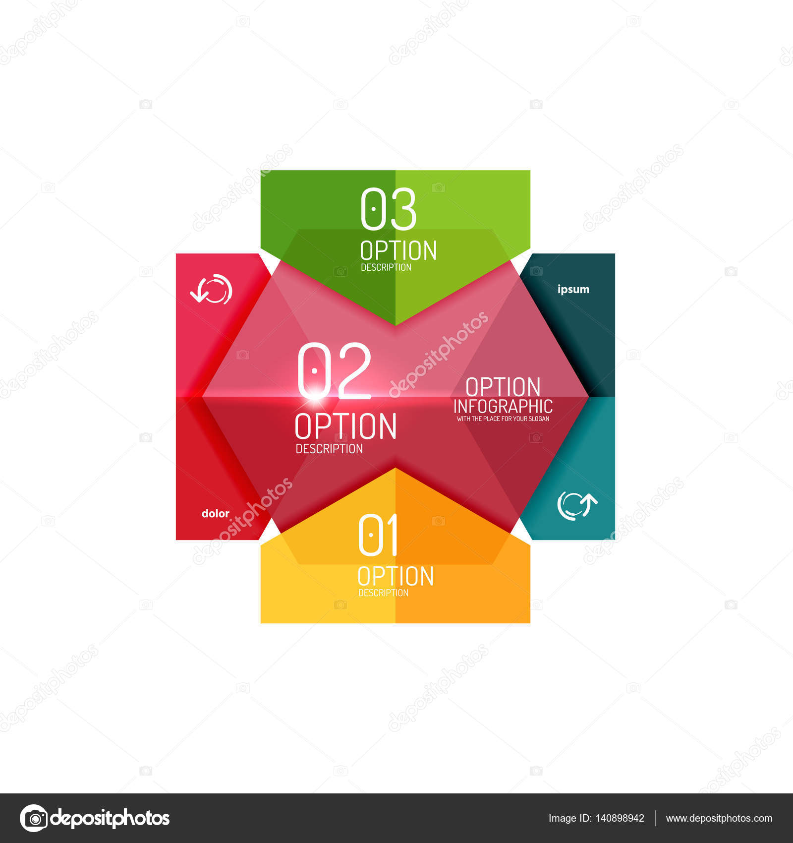 Business option diagram templates Stock Vector Image by ©akomov #140898942