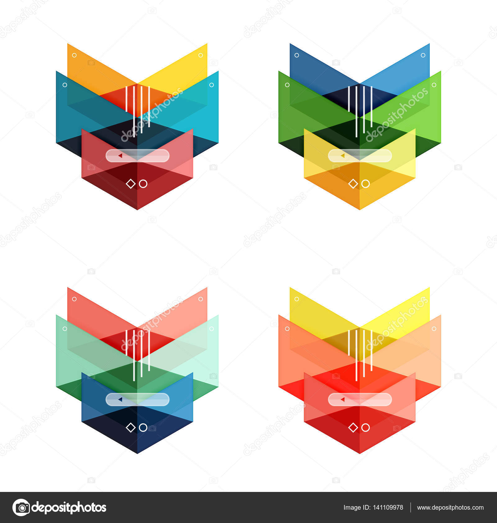 Vector blank infographic arrow templates Stock Vector by ©akomov 141109978