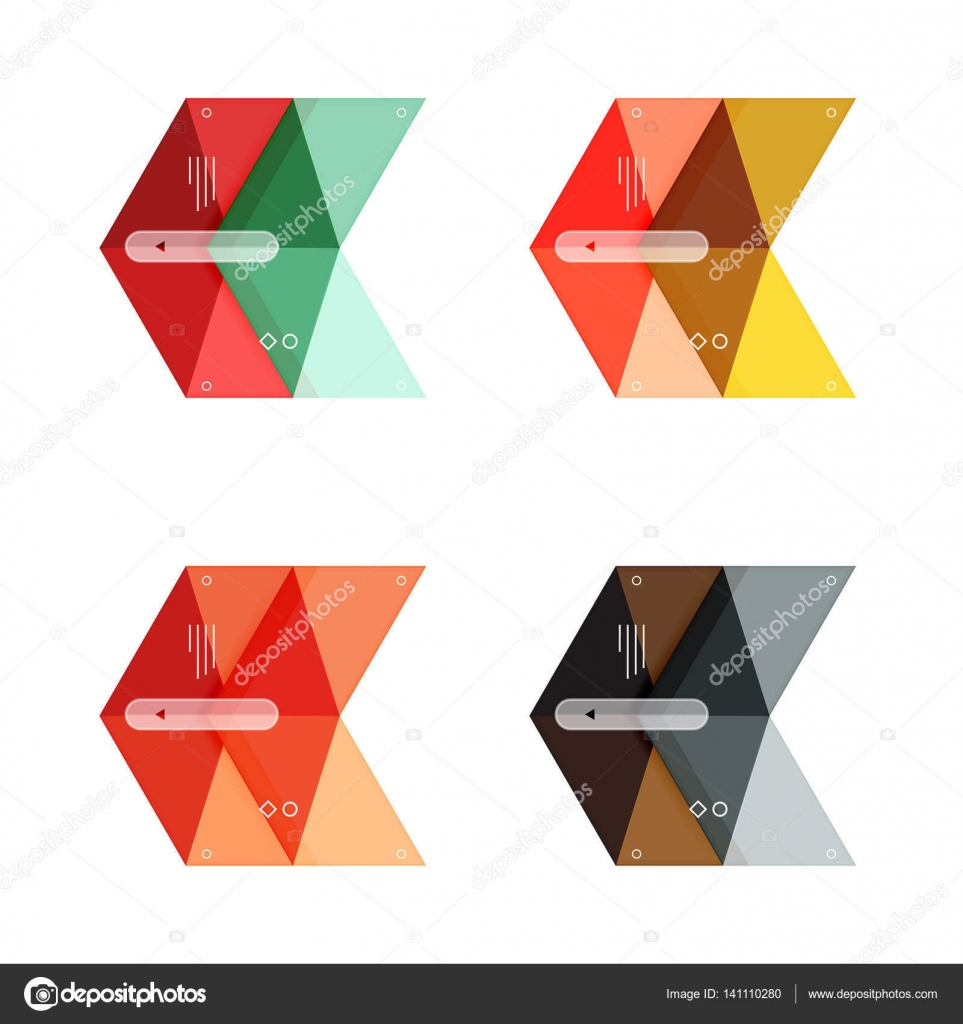 Vector blank infographic arrow templates Stock Vector Image by ©akomov ...