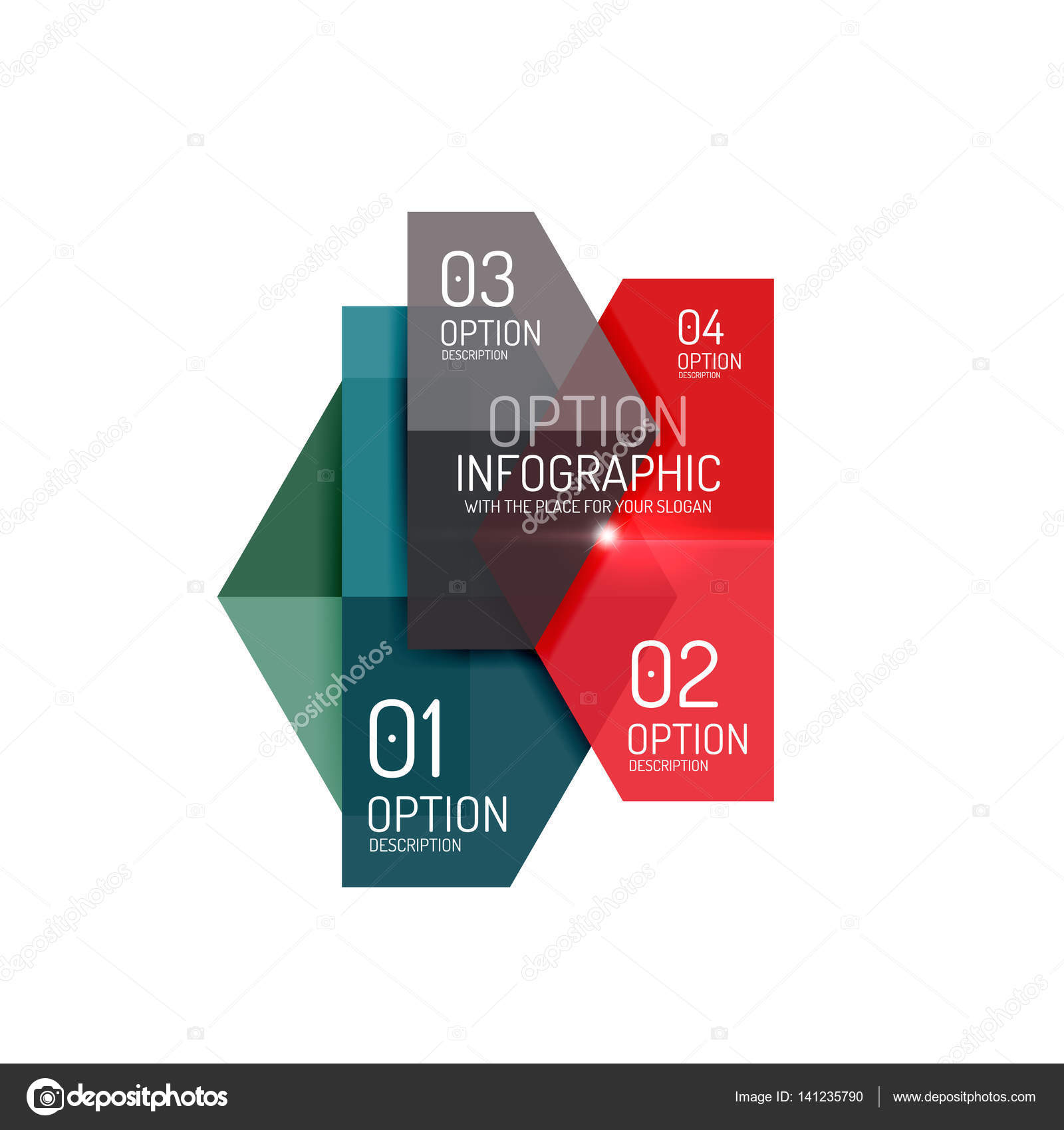 Business option diagram templates Stock Vector by ©akomov 141235790