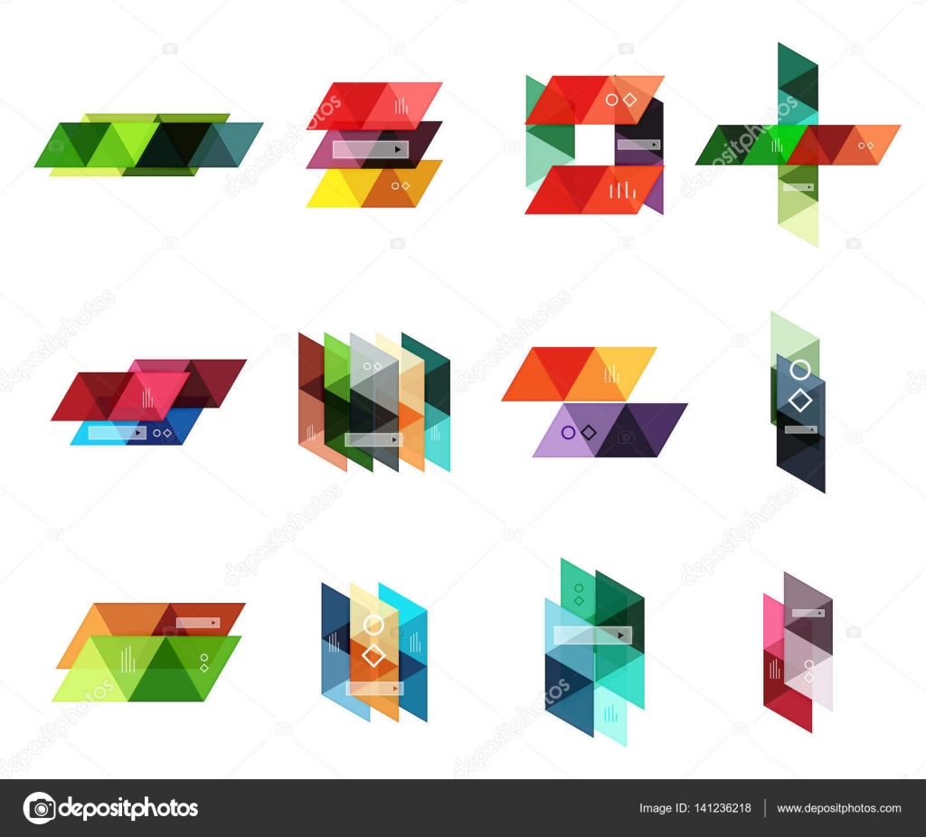 Blank triangle infographic backgrounds Stock Vector by ©akomov 141236218