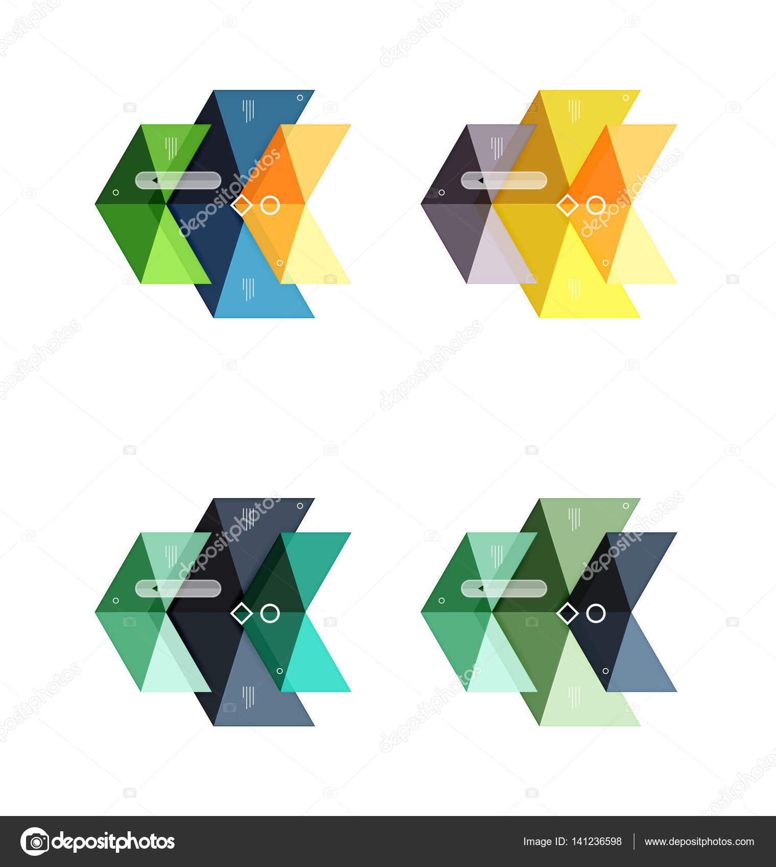 Vector blank infographic arrow templates Stock Vector Image by ©akomov ...