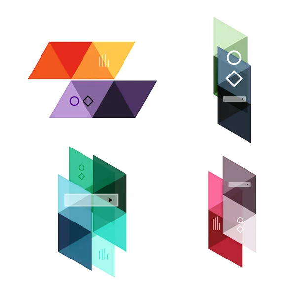 Blank triangle infographic backgrounds Stock Vector by ©akomov 141236218