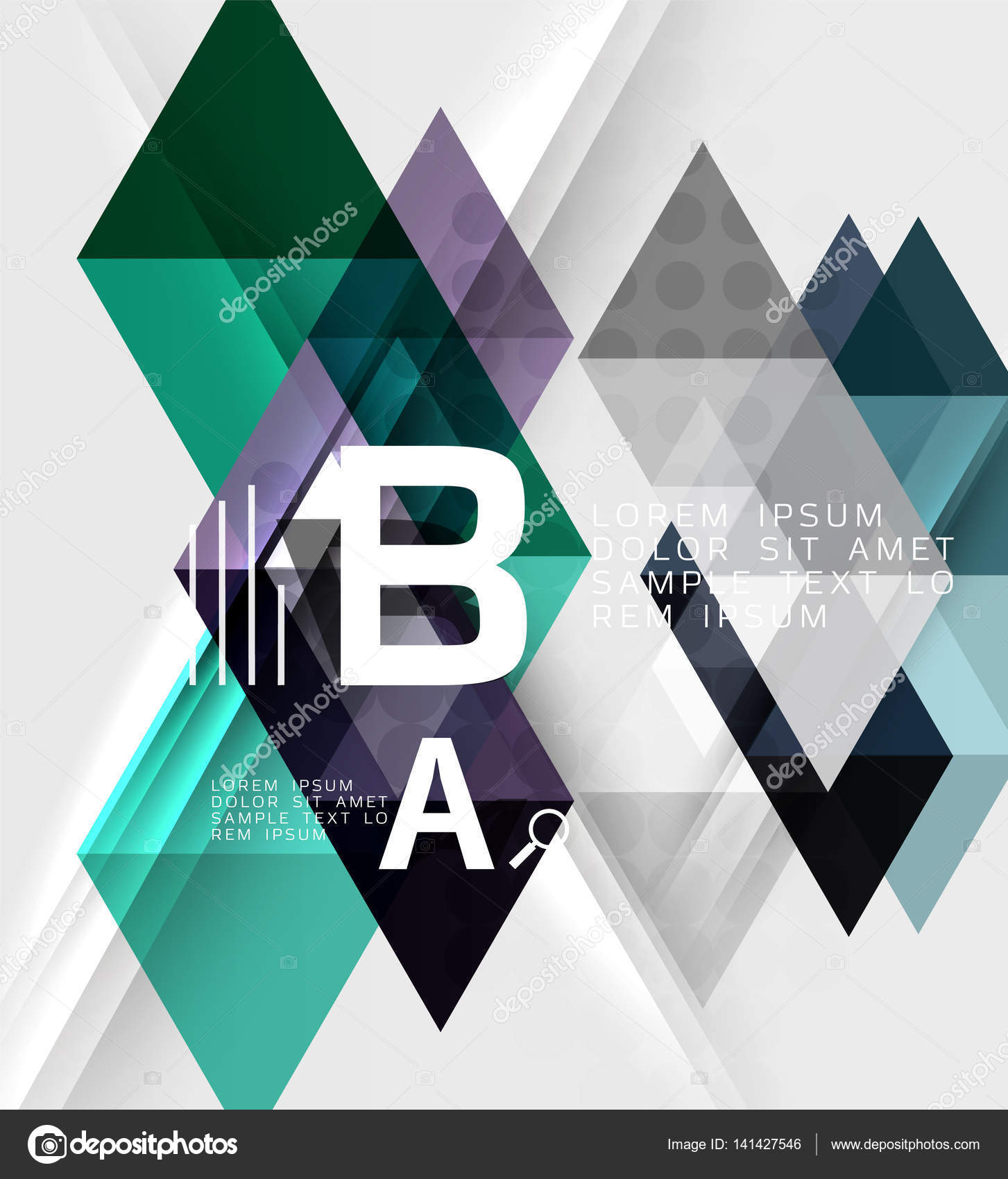 Transparent triangle tiles banner Stock Vector by ©akomov 141427546