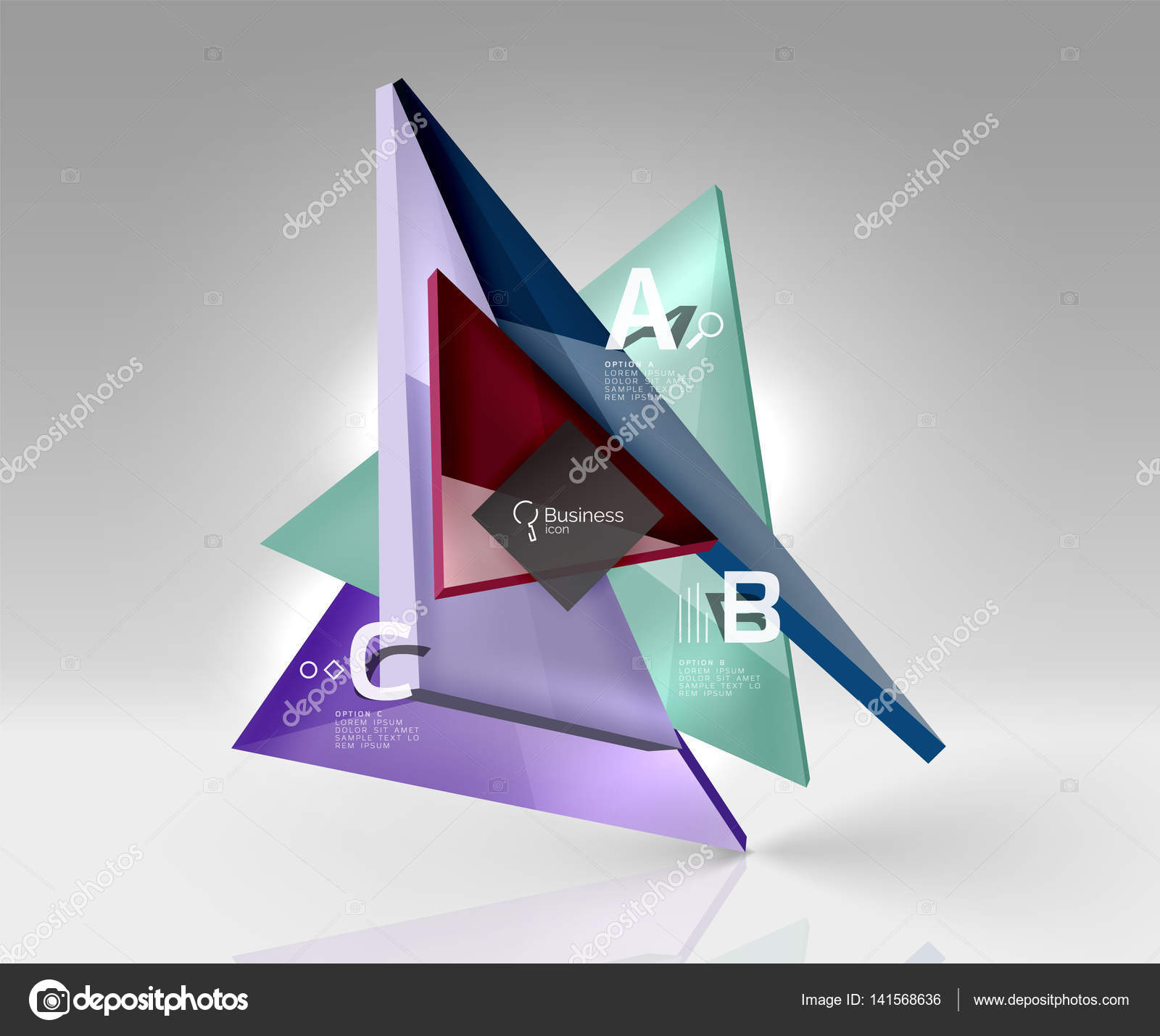 Vector 3d Triangle Abstract Background Stock Vector Image By ©akomov