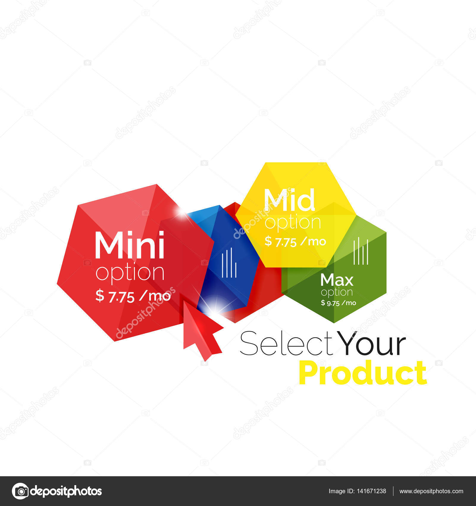 Select choice template Stock Vector Image by ©akomov #141671238