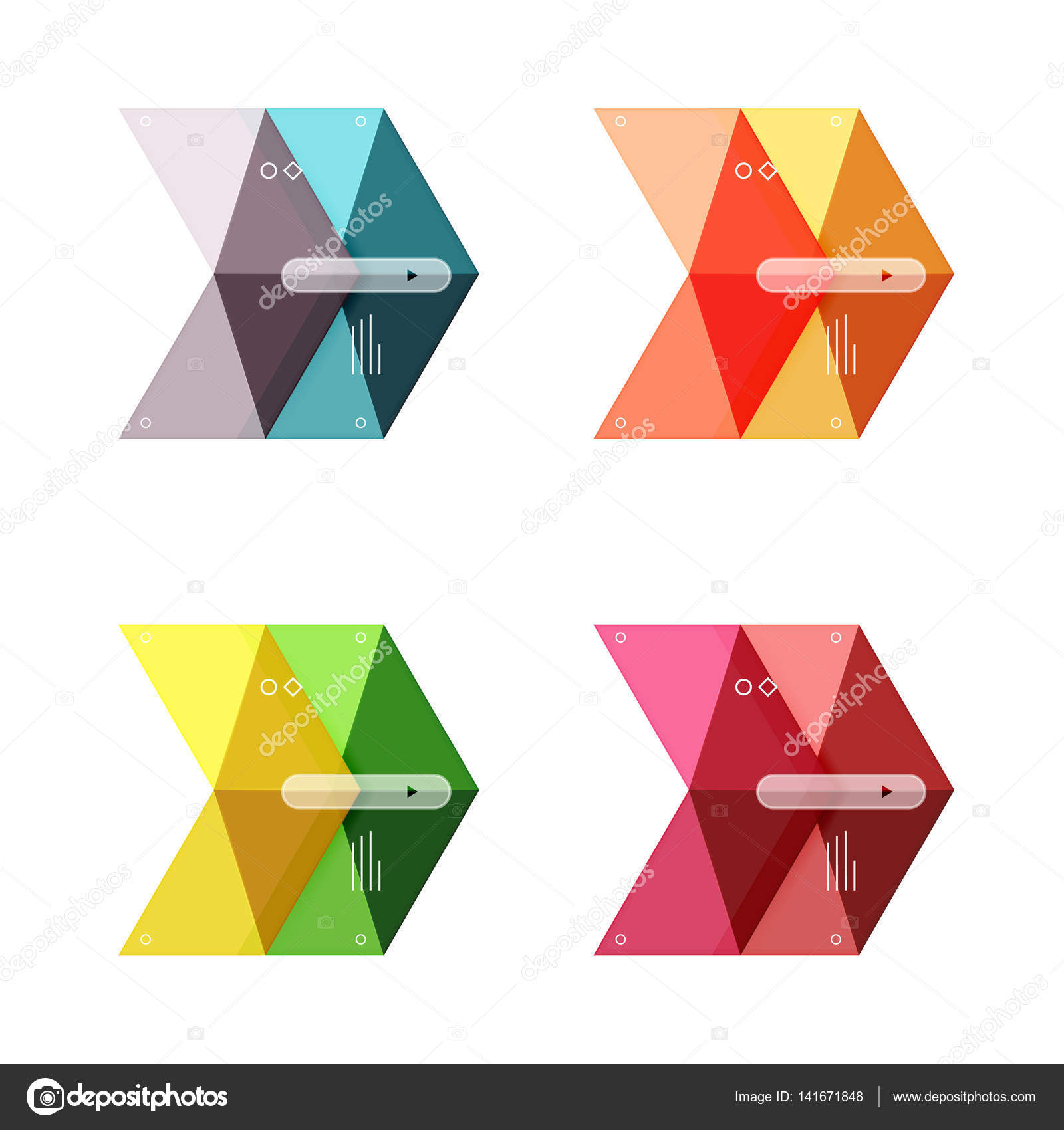 Vector arrow infographics business templates set Stock Vector Image by ...