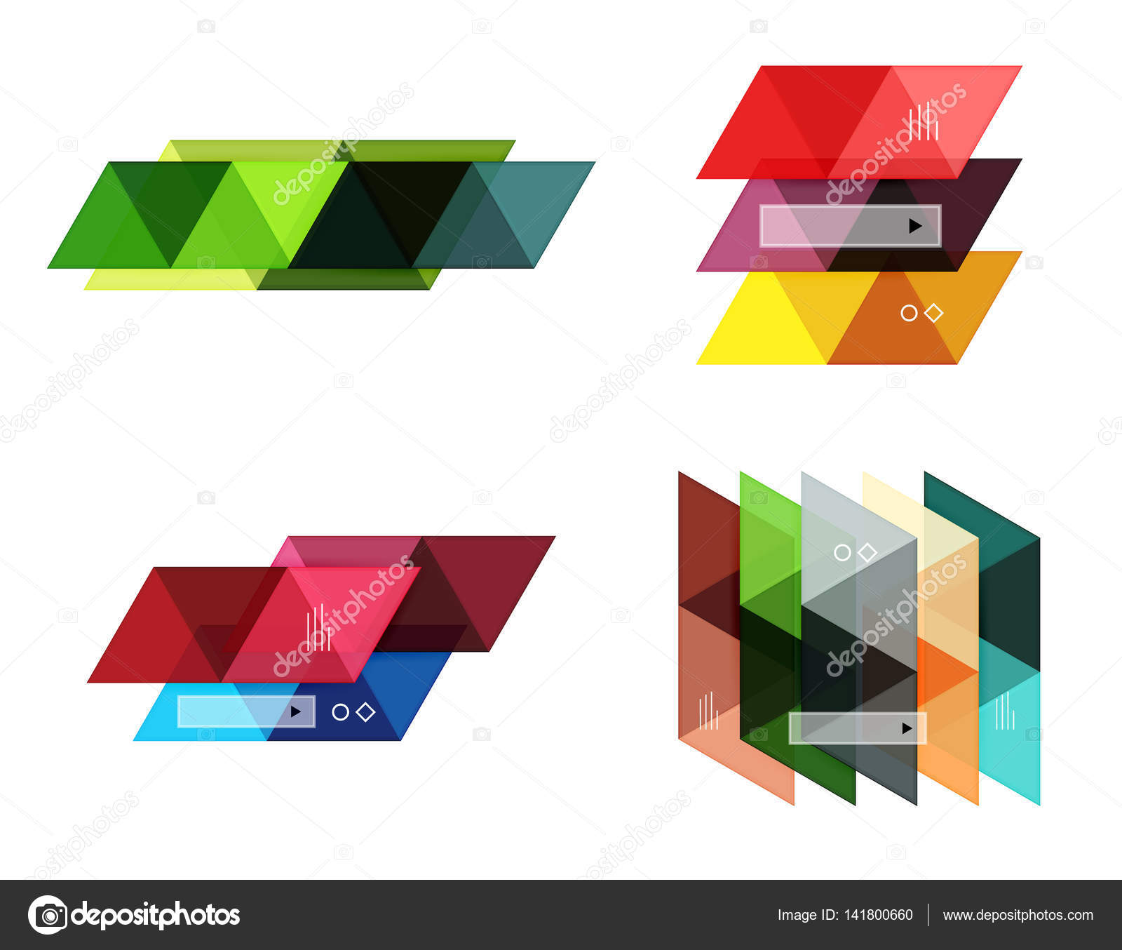 Blank triangle infographic backgrounds Stock Vector Image by ©akomov ...