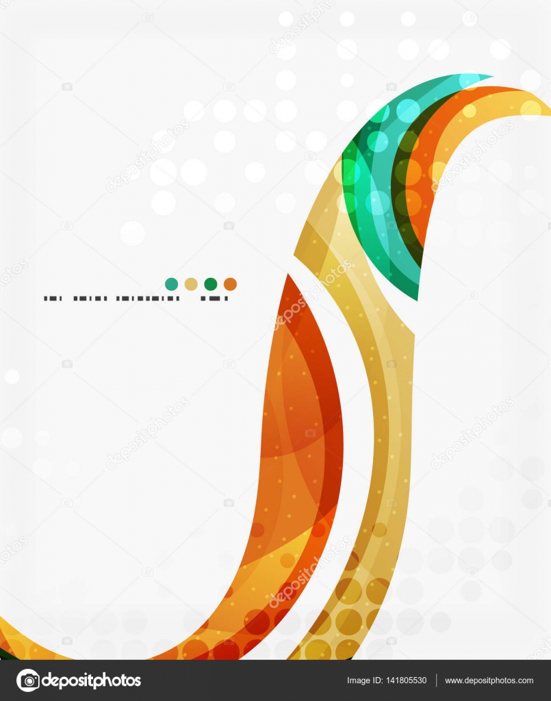 Beautiful colorful wave template Stock Vector Image by ©akomov #141805530