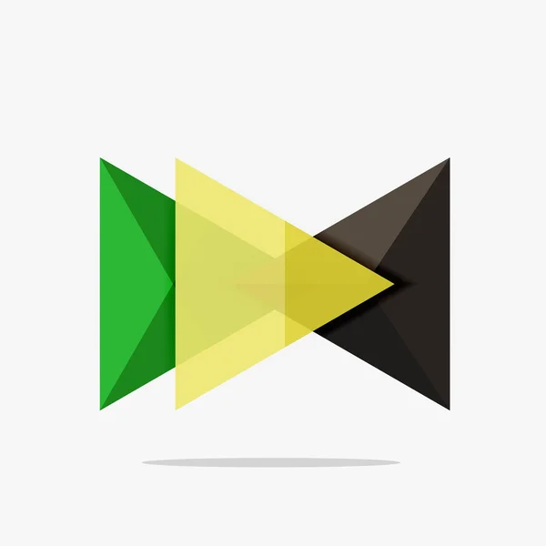 Blank triangle layout business template Stock Vector by ©akomov 132841132