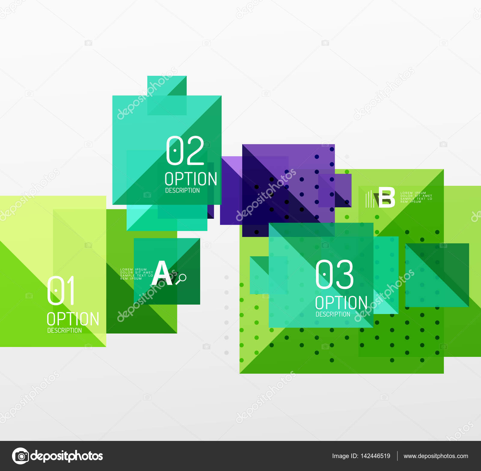 Square infographic banner. Stock Vector Image by ©akomov #142446519