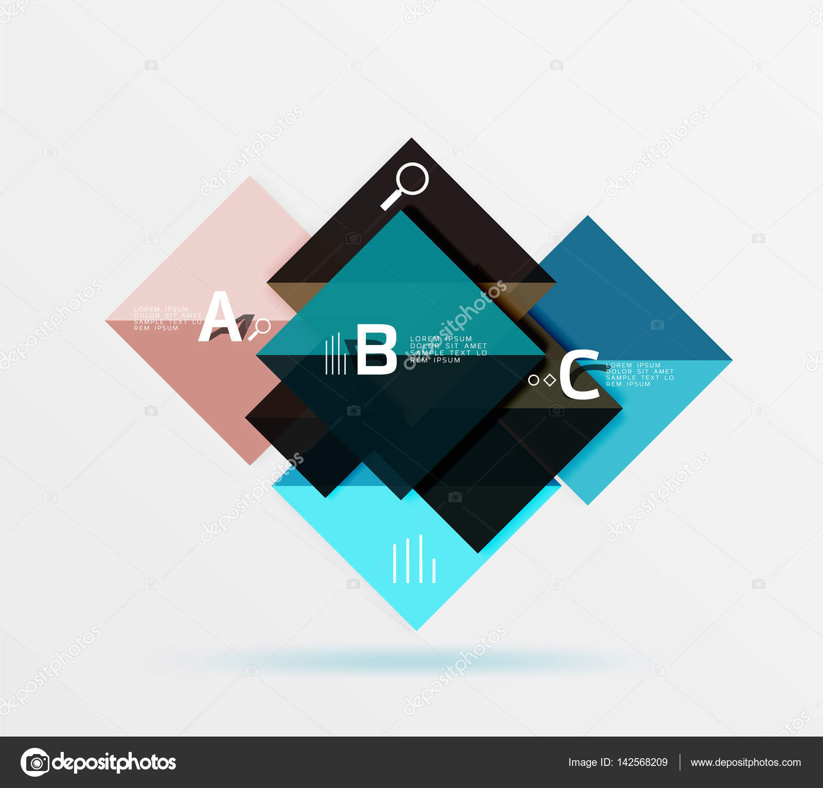 Vector square banner Stock Vector by ©akomov 142568209