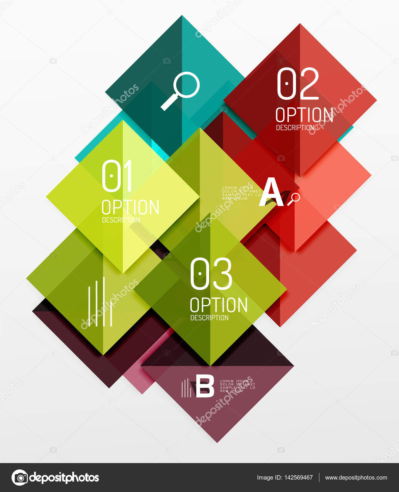 Repetition of overlapping color squares Stock Vector by ©akomov 142569467