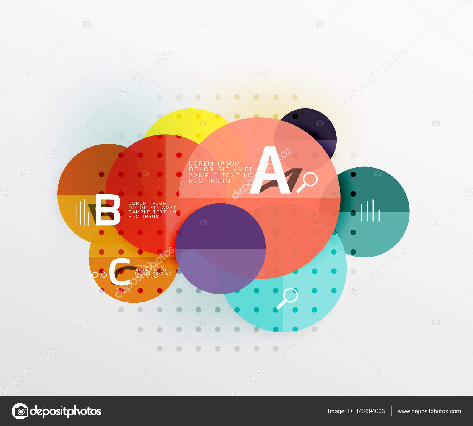 Vector circle banner Stock Vector by ©akomov 142694003