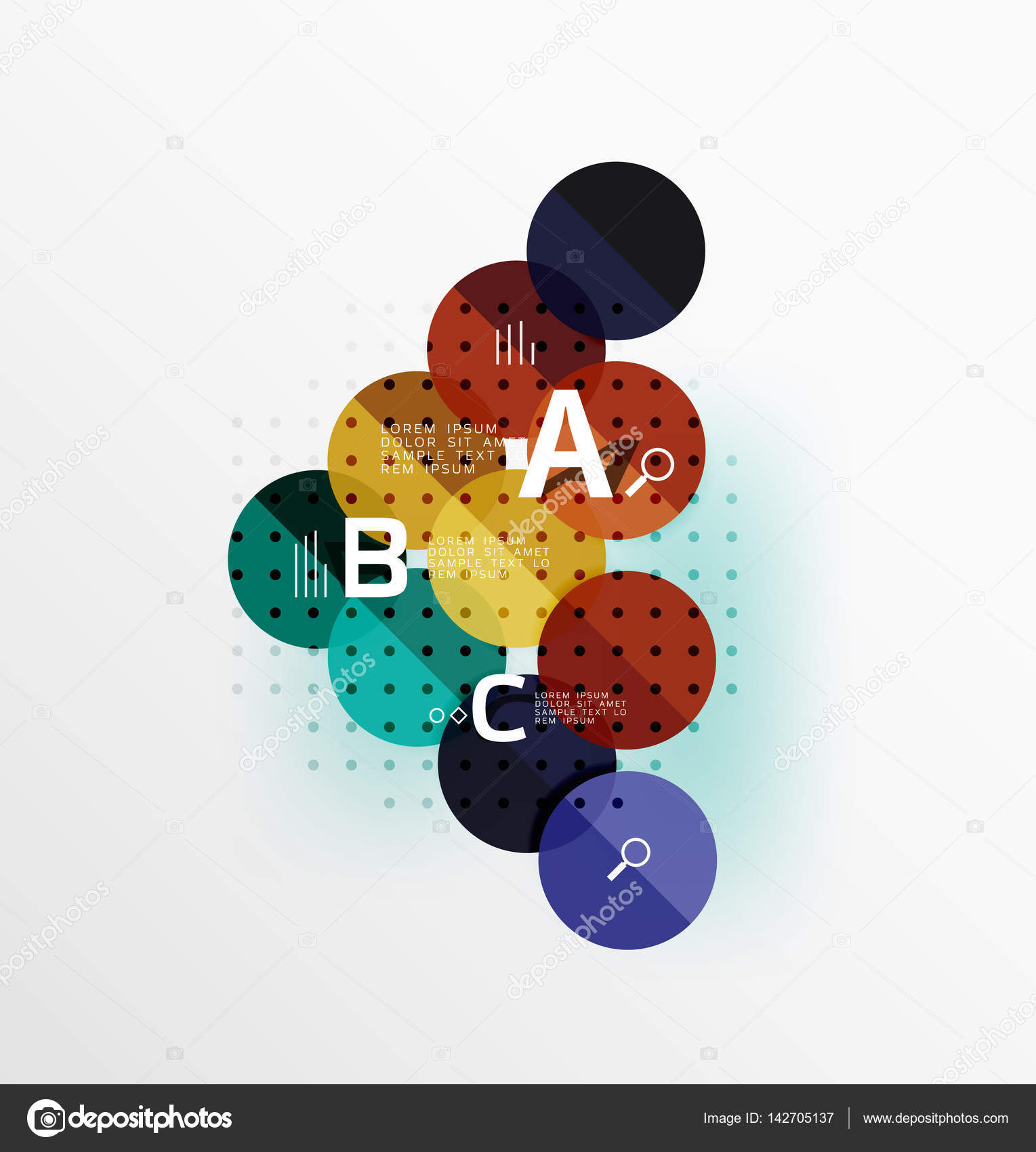 Round modern circle option infographic diagram Stock Vector by ©akomov ...