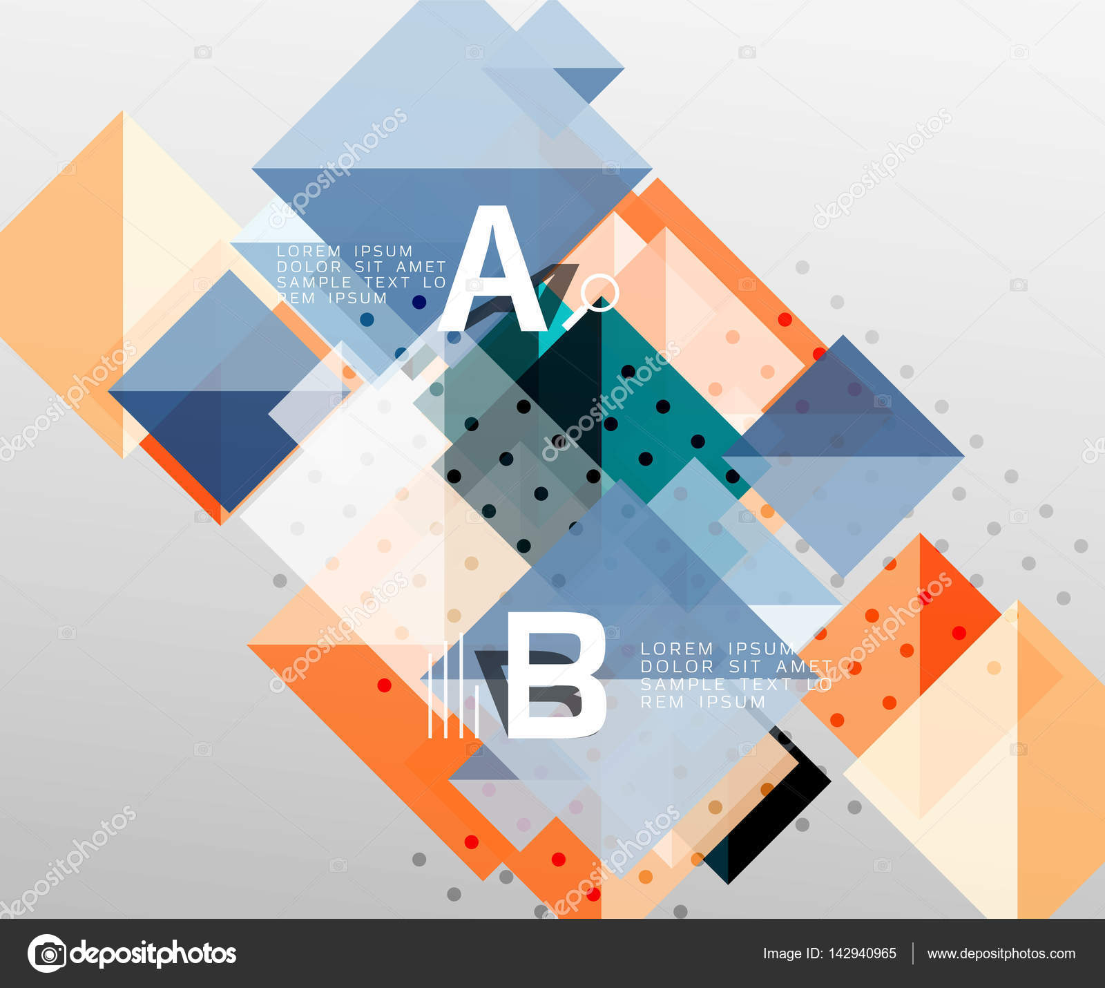 Square infographic banner. Stock Vector by ©akomov 142940965