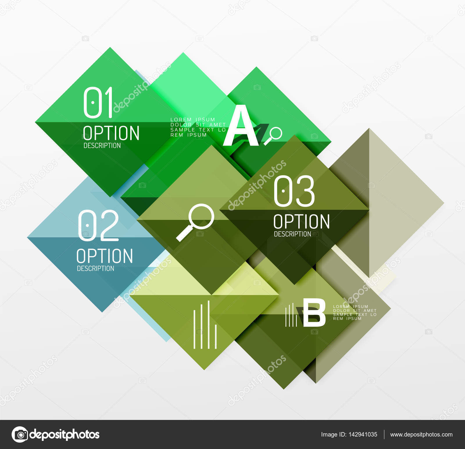 Square infographic banner. Stock Vector by ©akomov 142941035