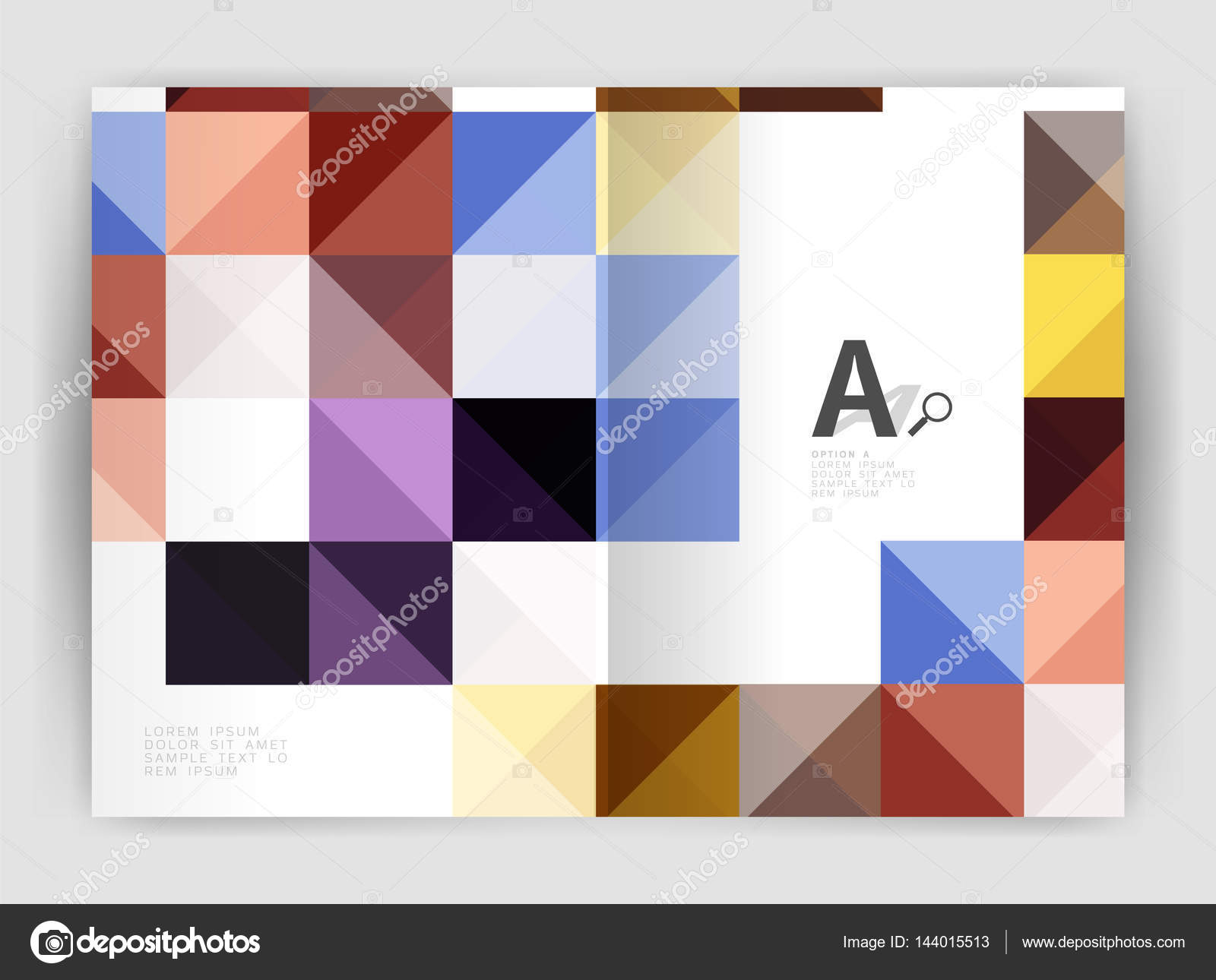 Vector square template background Stock Vector Image by ©akomov #144015513