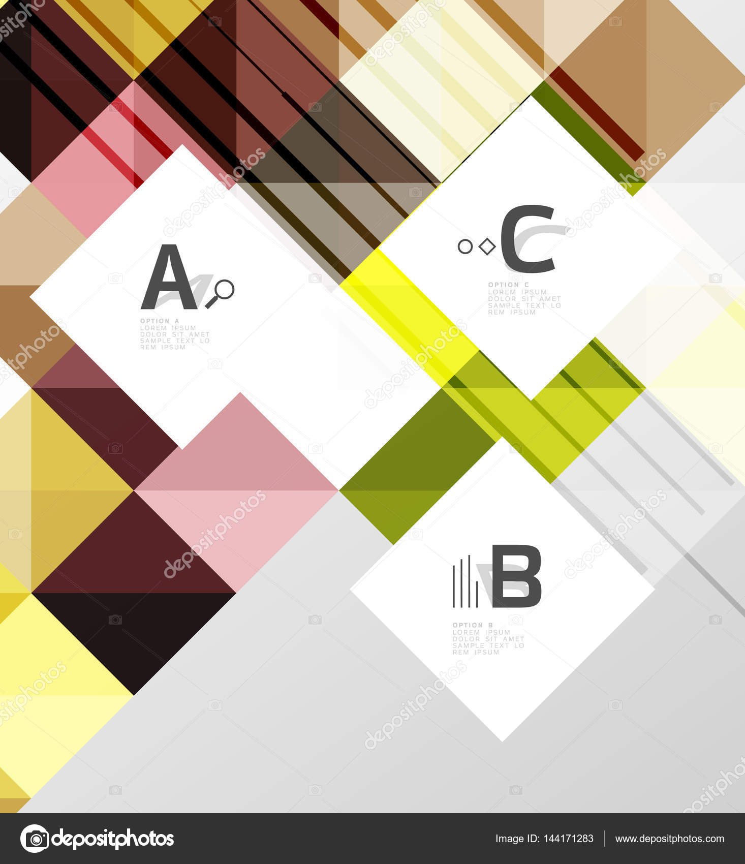 Modern square abstract background Stock Vector Image by ©akomov #144171283