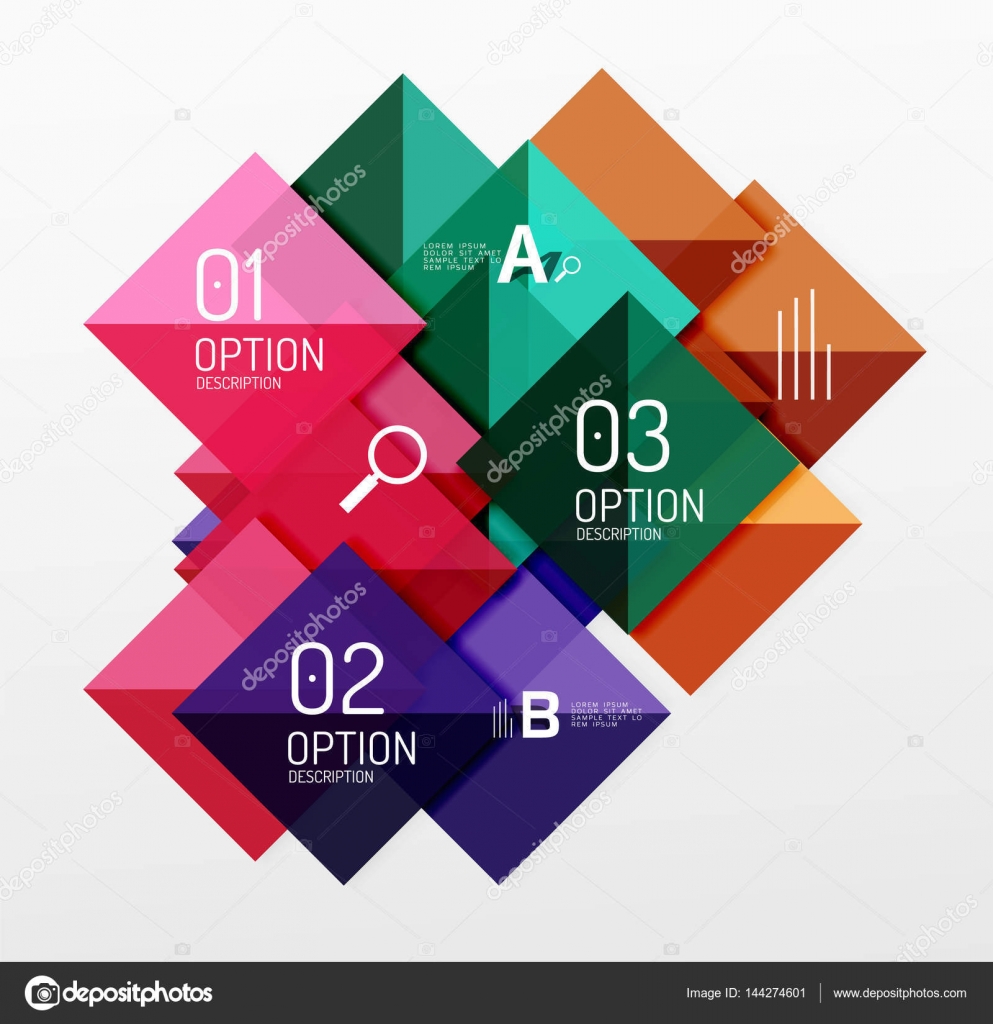 Repetition of overlapping color squares Stock Vector by ©akomov 144274601