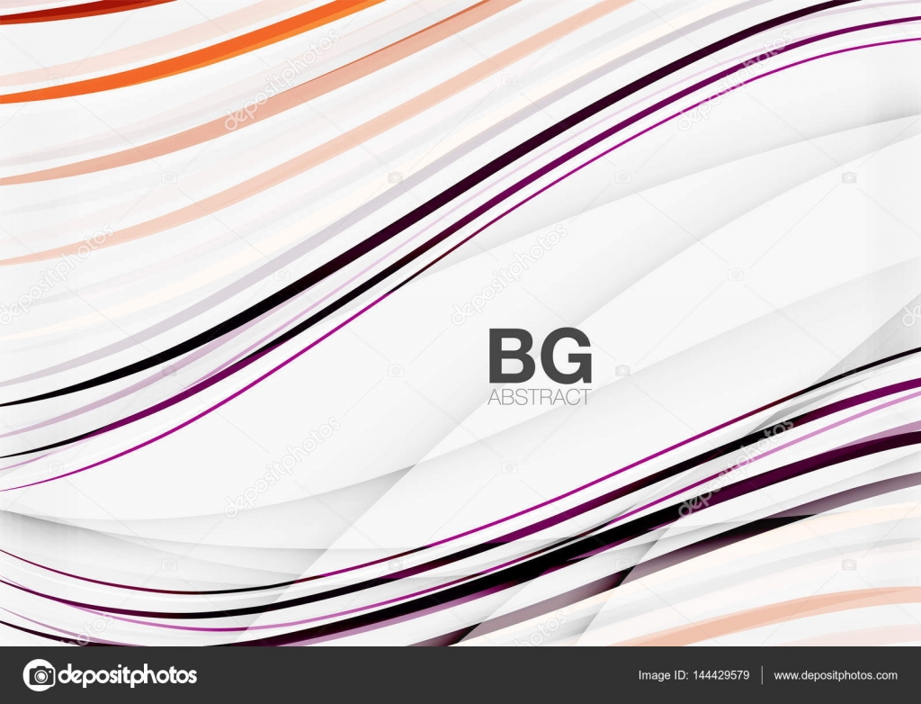 Wave lines abstract background Stock Vector by ©akomov 144429579