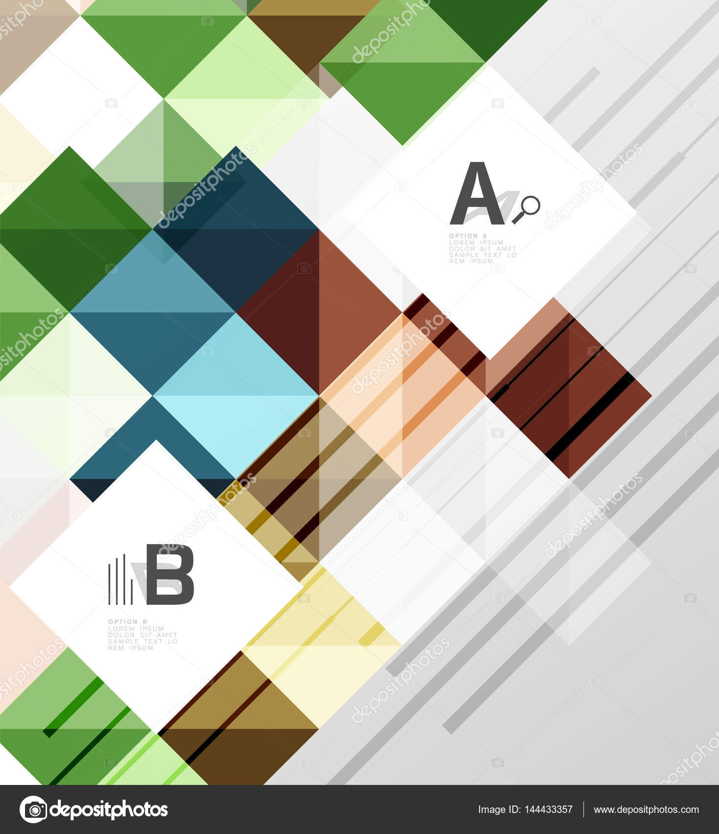 Modern geometrical square banner, minimalistic abstract background ...