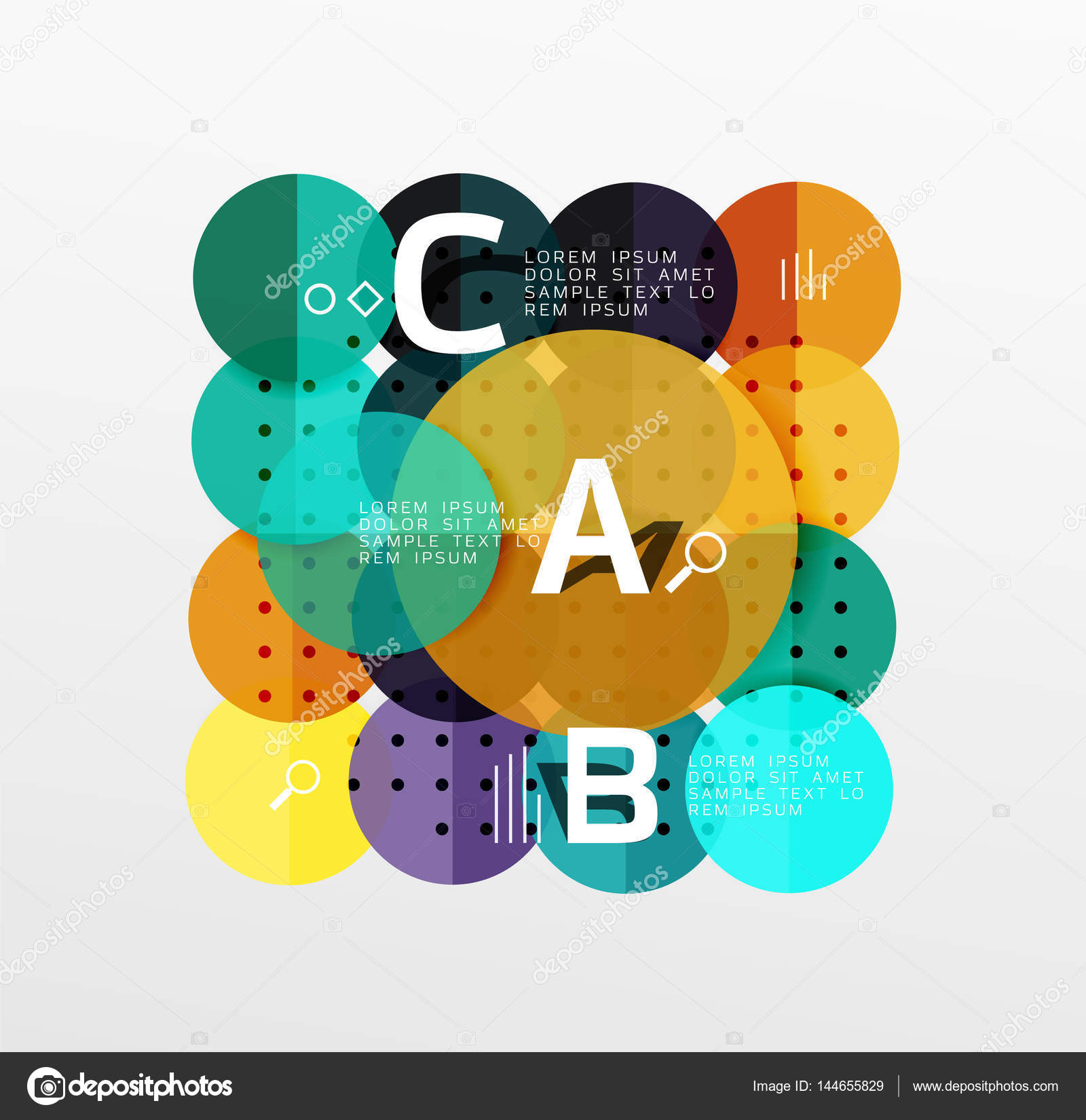 Vector circle banner Stock Vector by ©akomov 144655829