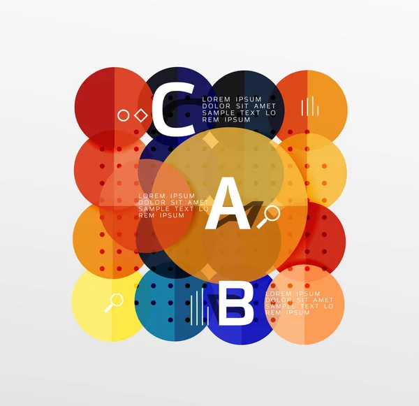 Circle modern geometry infographic background Stock Vector by ©akomov ...