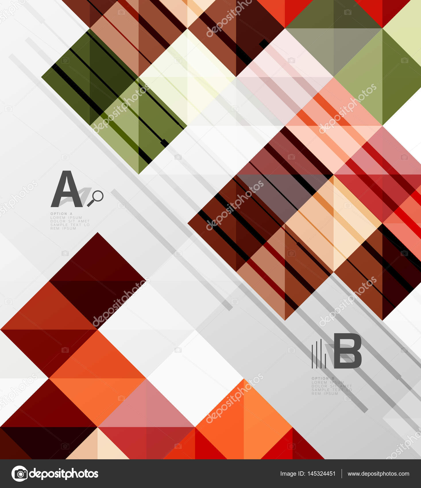 Square elements with infographics and options Stock Vector by ©akomov ...