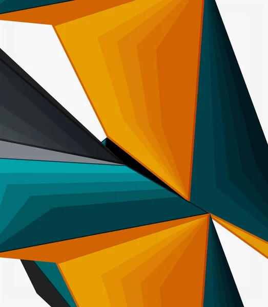 Low poly geometric 3d shape background Stock Vector by ©akomov 151727090