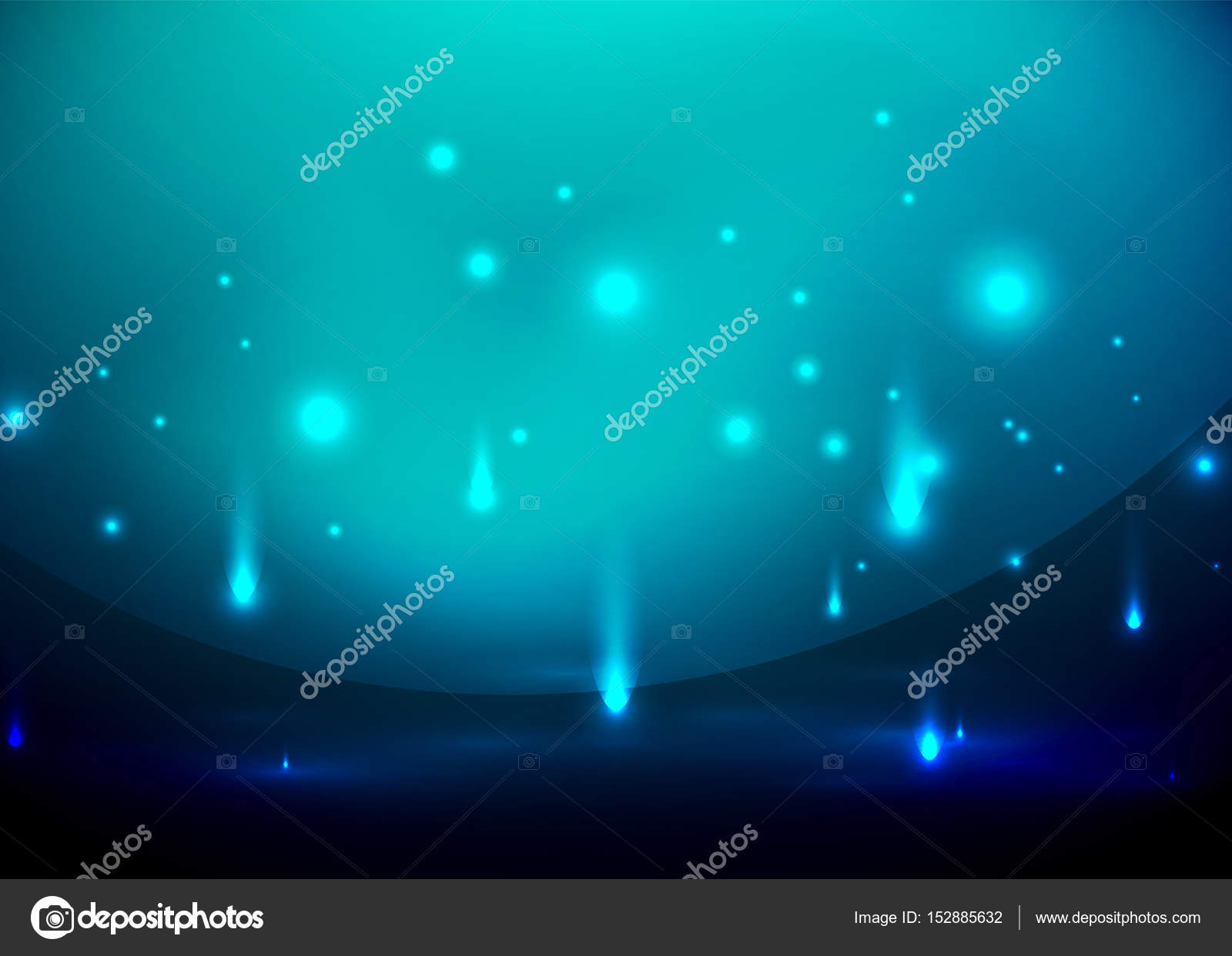 Falling lights in darkness Stock Vector by ©akomov 152885632