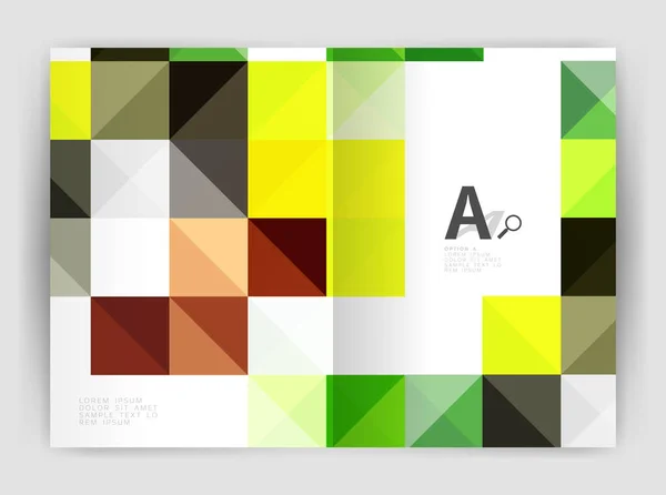 Square annual report brochure a4 print template Stock Vector by ©akomov ...