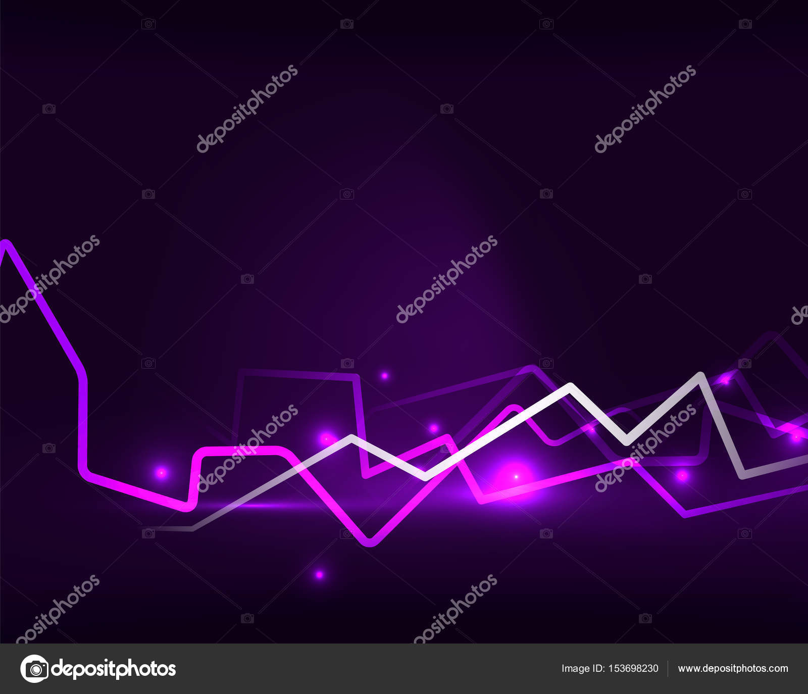 Neon lightning vector background Stock Vector Image by ©akomov #153698230