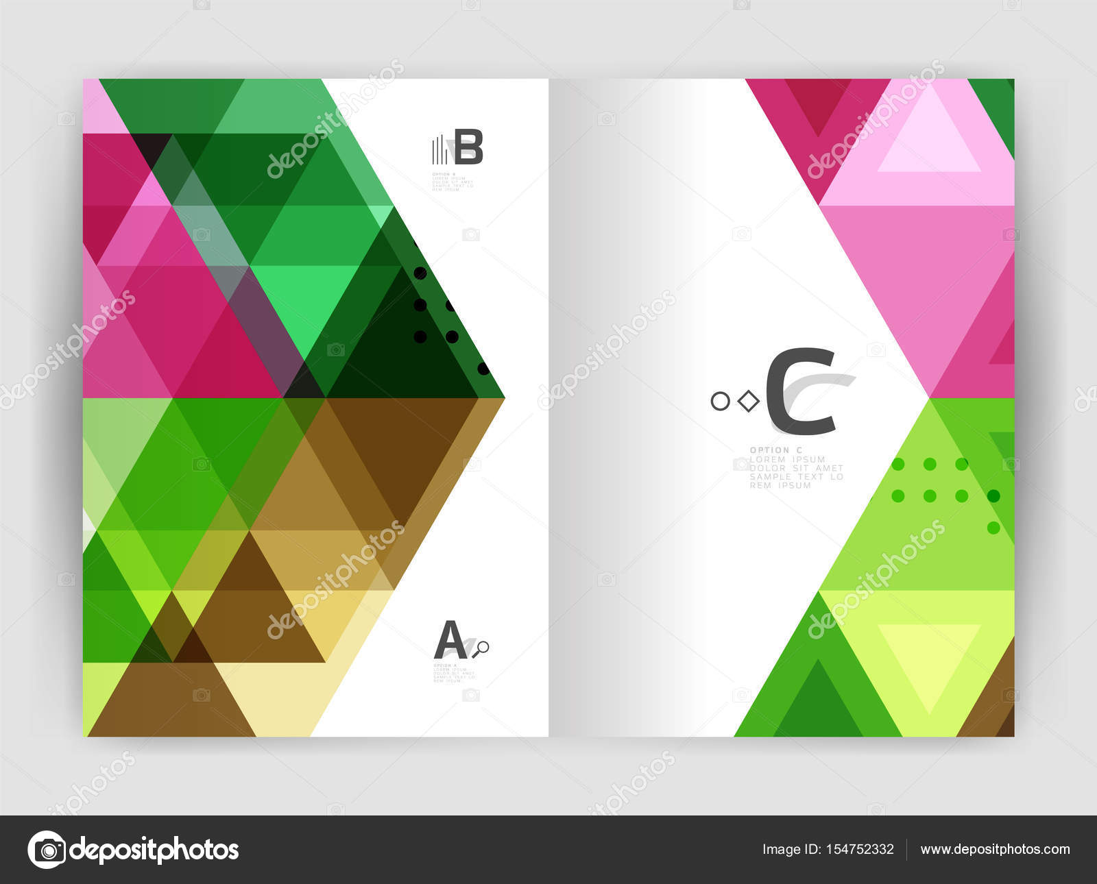 Modern business brochure or leaflet print cover template Stock Vector ...