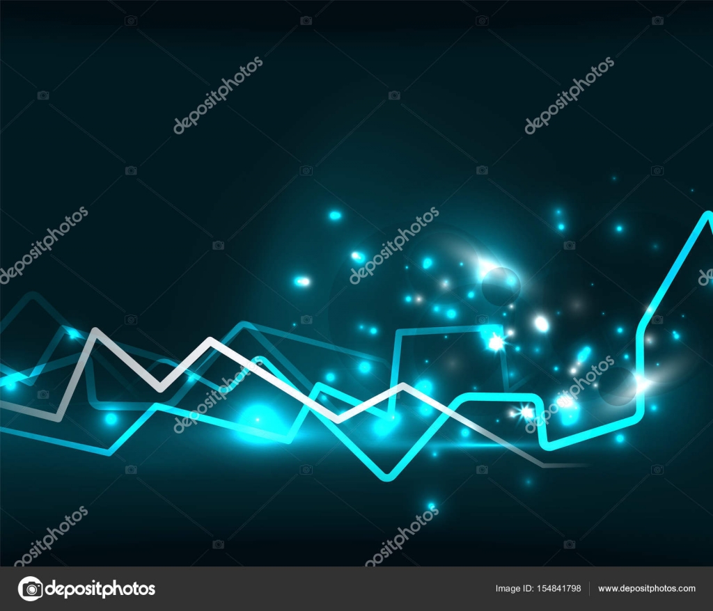 Neon lightning vector background Stock Vector by ©akomov 154841798
