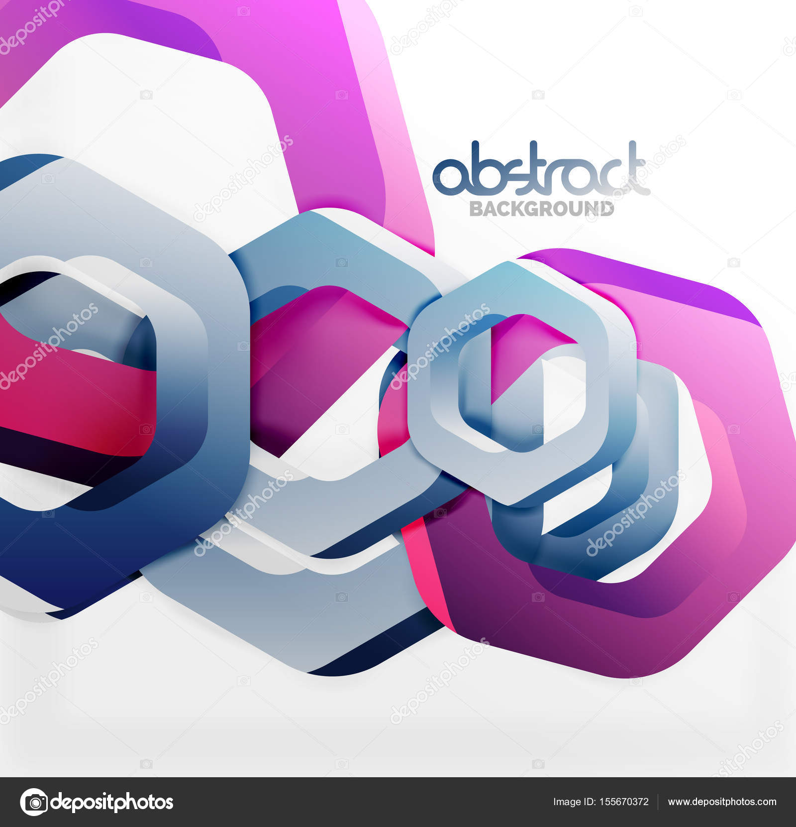 Overlapping hexagons design background Stock Vector by ©akomov 155670372