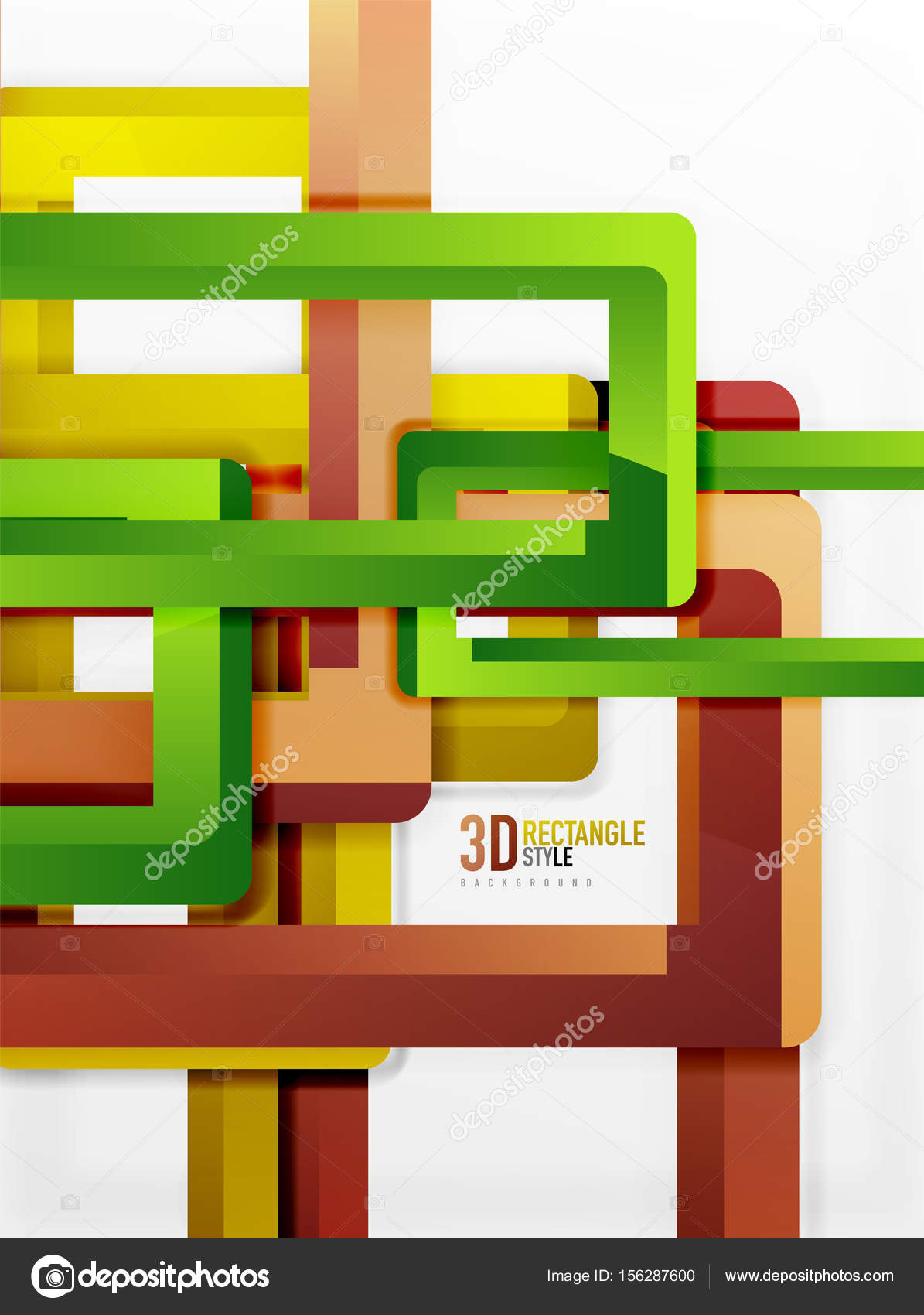 Rectangle tube elements, vector background Stock Vector by ©akomov 156287600