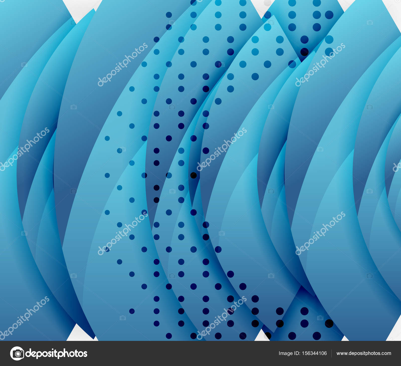 Swirl and wave 3d effect objects, abstract template vector design Stock ...
