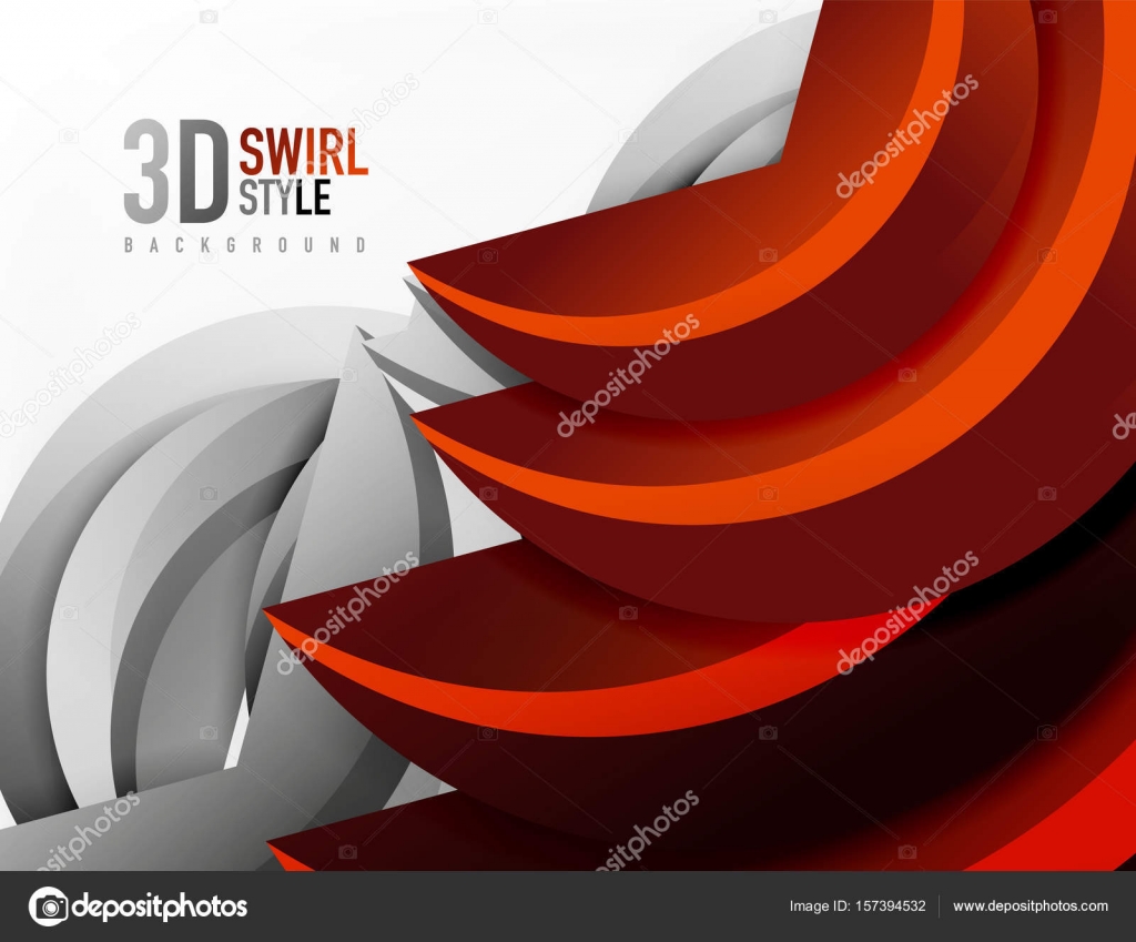 3D wave design Stock Vector by ©akomov 157394532