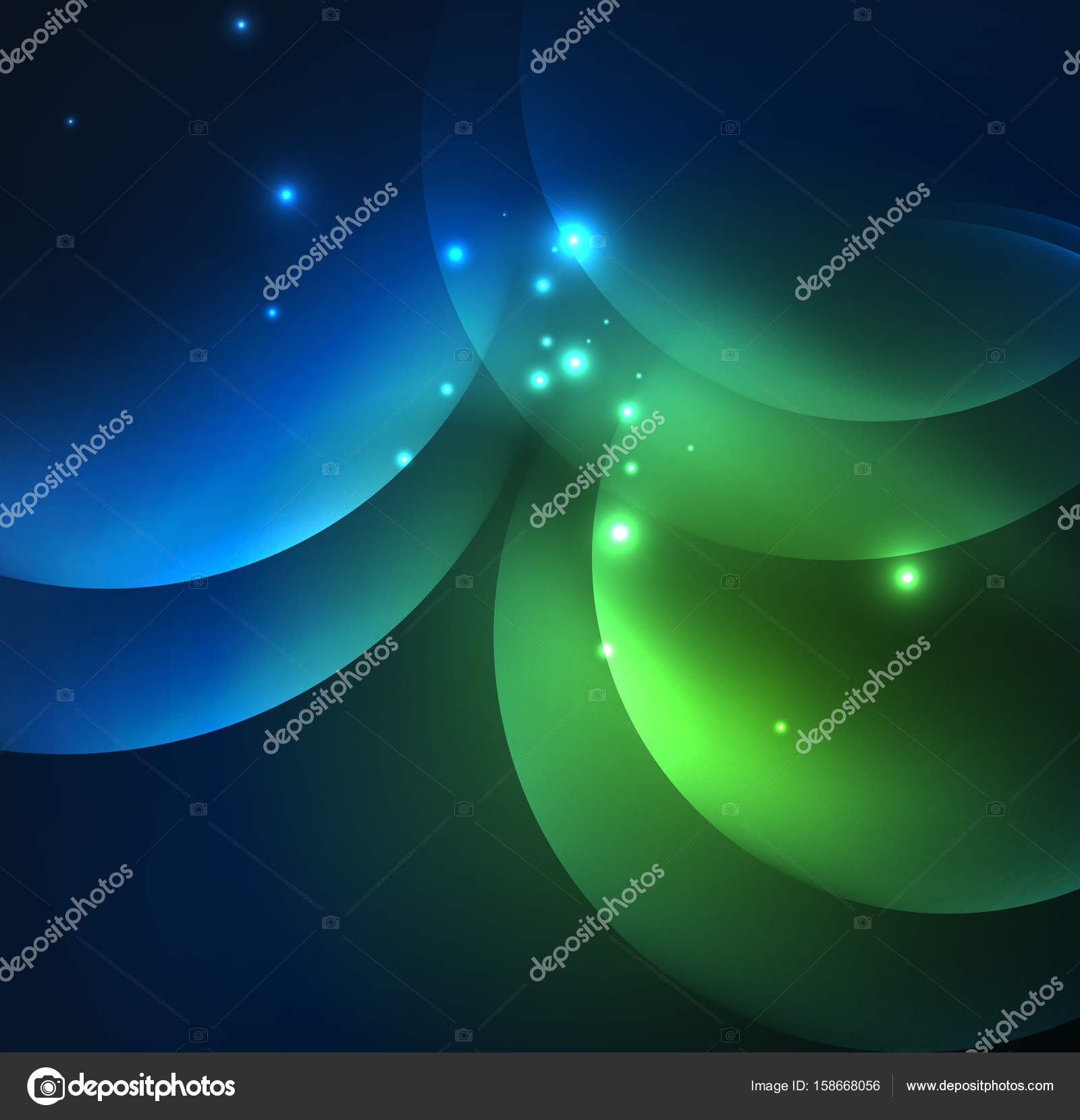 Glowing geometric shapes Stock Vector Image by ©akomov #158668056
