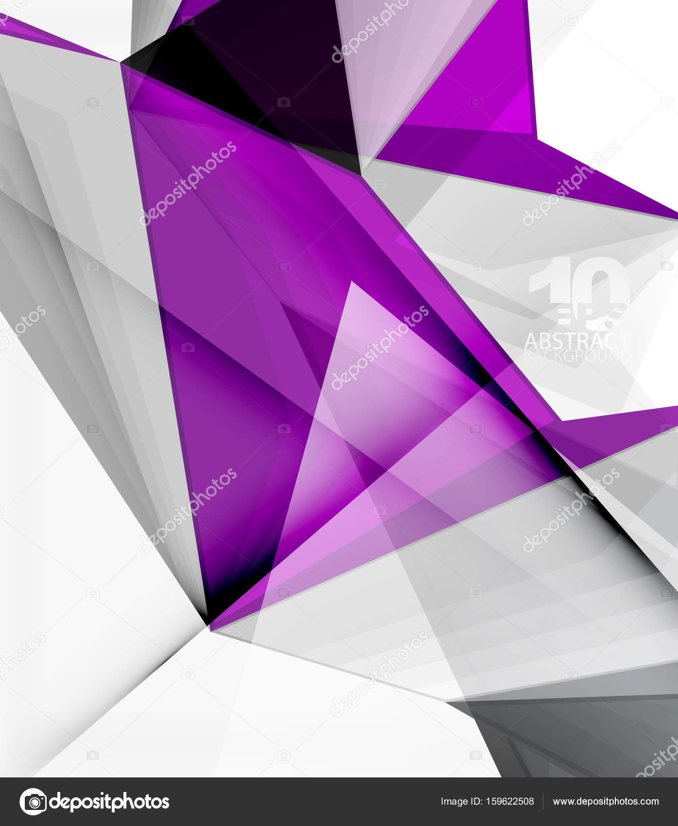 Low poly geometric 3d shape background Stock Vector by ©akomov 159622508