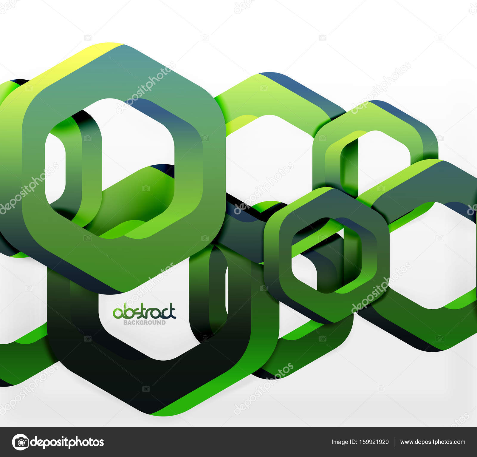 Overlapping hexagons design background Stock Vector by ©akomov 159921920