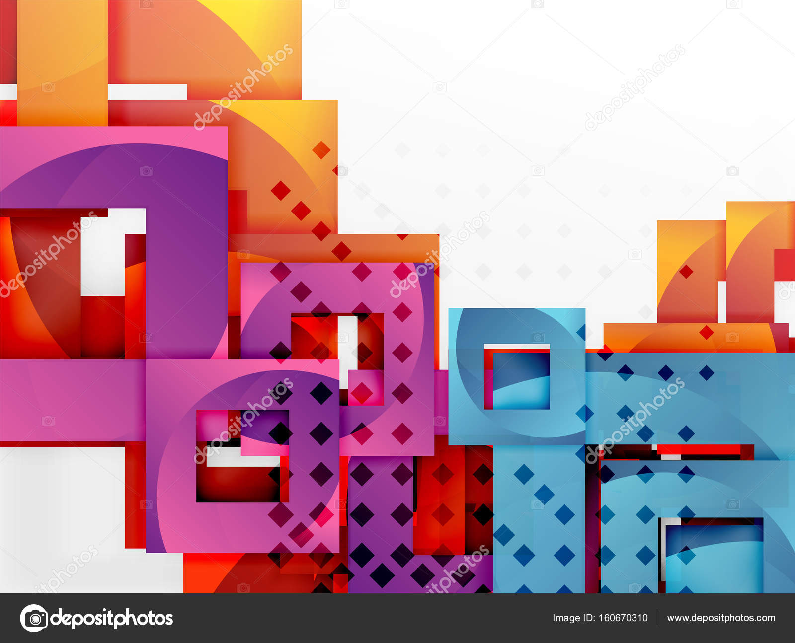 Vector square template background Stock Vector by ©akomov 160670310