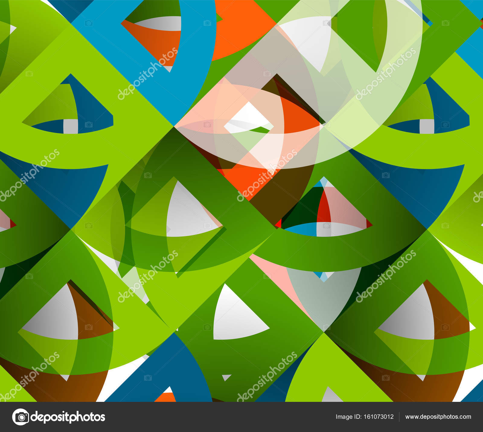 Cut paper circles, mosaic mix geometric pattern design Stock Vector ...