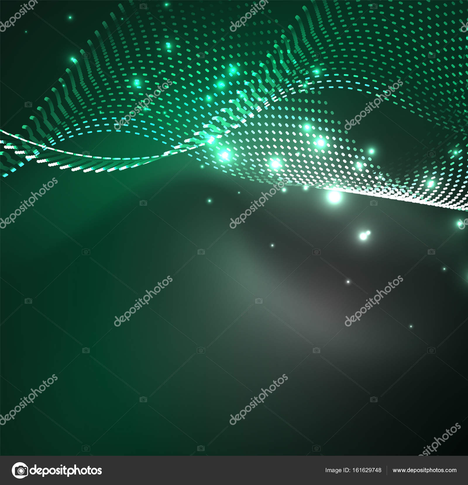 Vector wave particles background Stock Vector Image by ©akomov #161629748