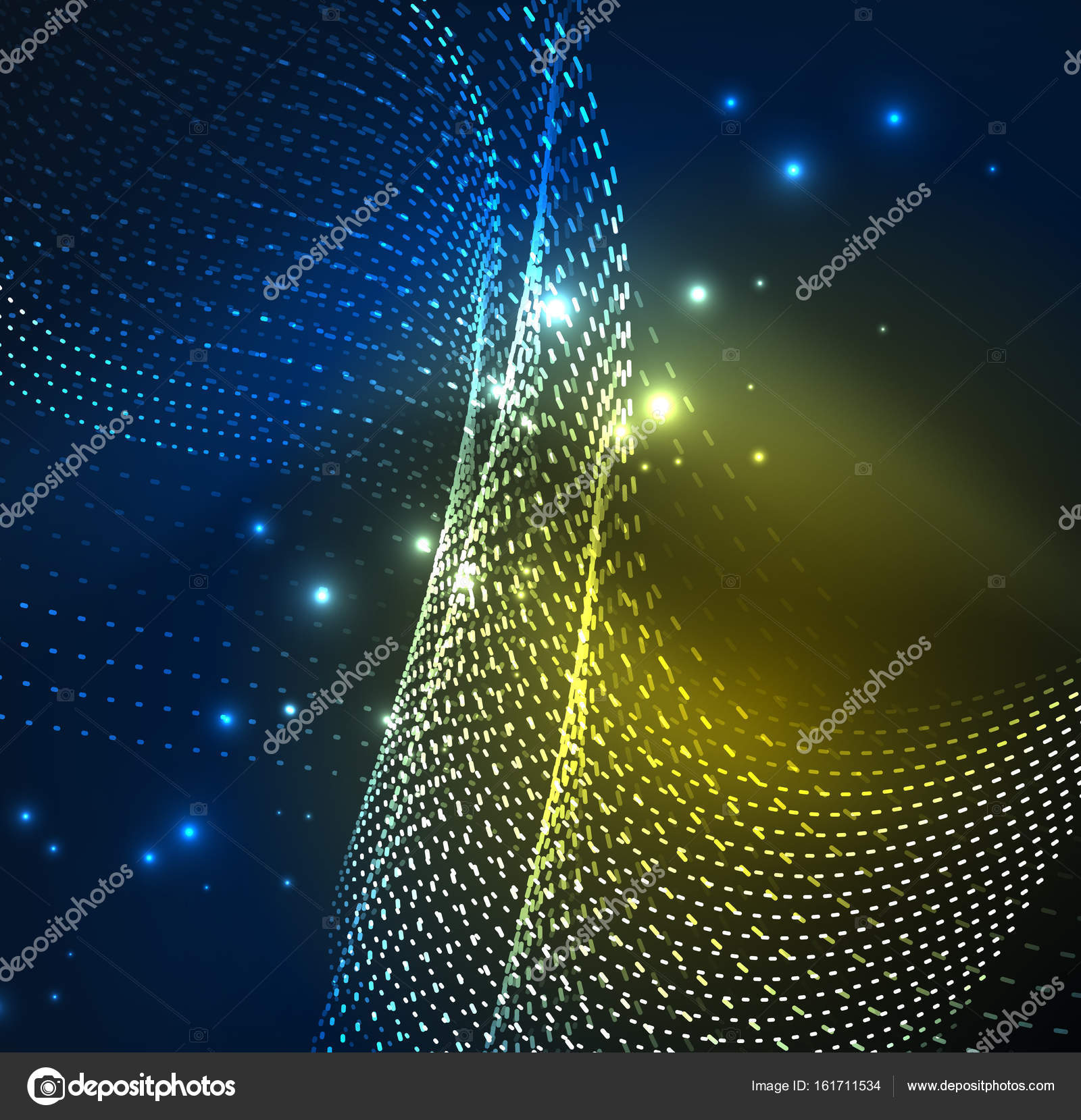 Vector wave particles background Stock Vector Image by ©akomov #161711534