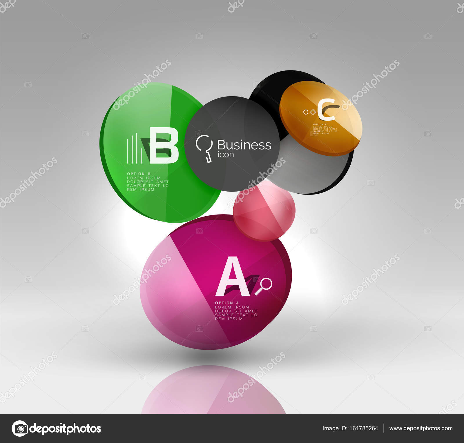 Circle banner template Stock Vector by ©akomov 161785264