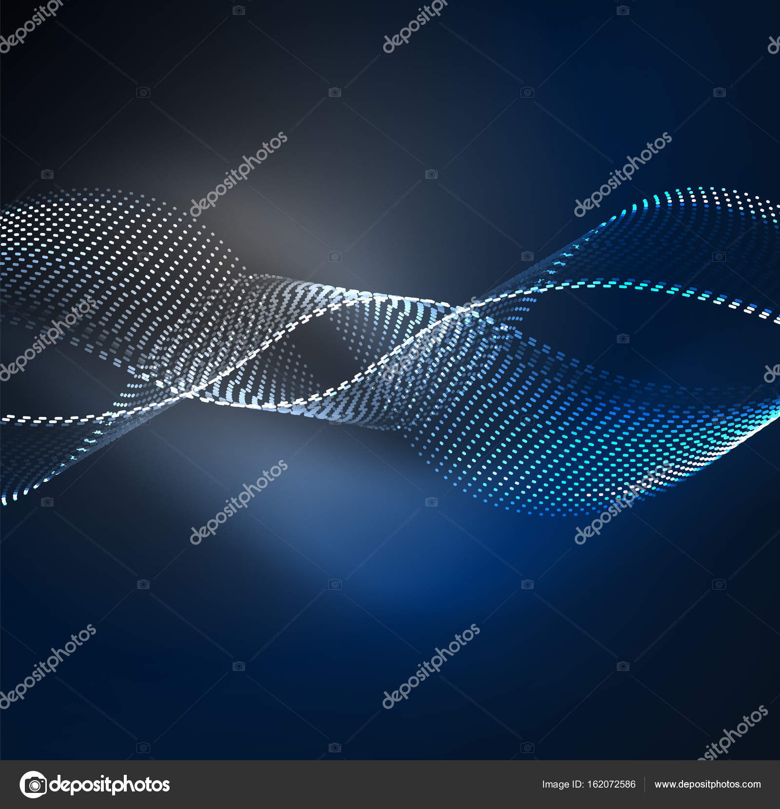 Vector wave particles background Stock Vector Image by ©akomov #162072586